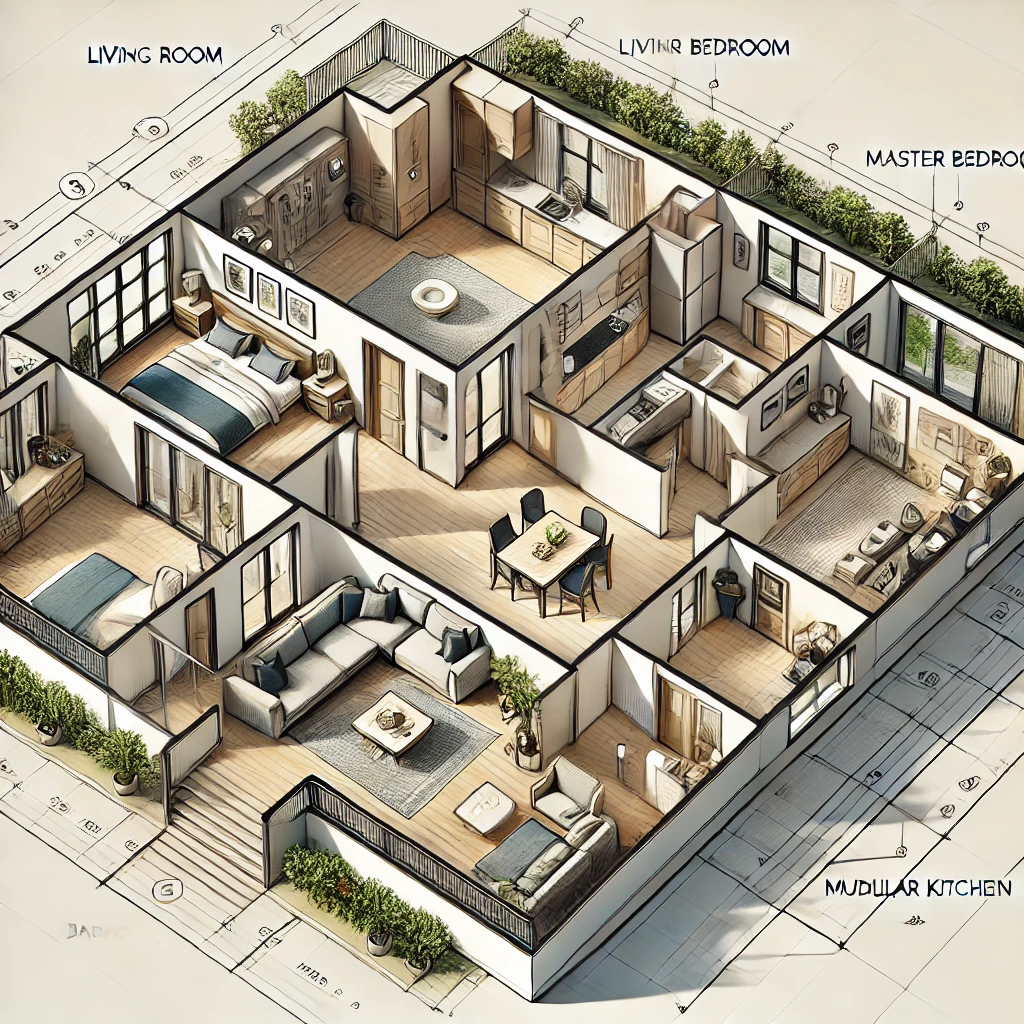 Good Earth 3BHK Floor Plan | Redefining Spacious. Call Now!!